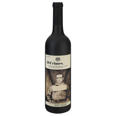 19 Crimes Red Blend Wine - 750ml Bottle : Target