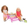 Our Generation Picnic Table Set With Play Food Accessories For 18 ...