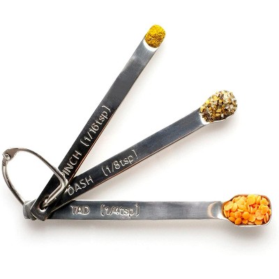 2lb Depot Stainless Steel Measuring Spoons - 3 Piece - Silver : Target