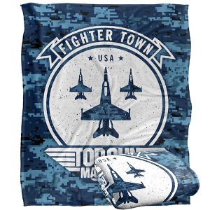 Top Gun Maverick Fighter Town Usa Silky Touch Super Soft Throw Blanket ...