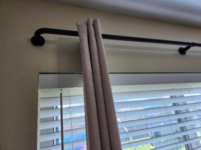 36"-66" Blackout Rounded Curtain Rod Brass - Threshold™ : Target