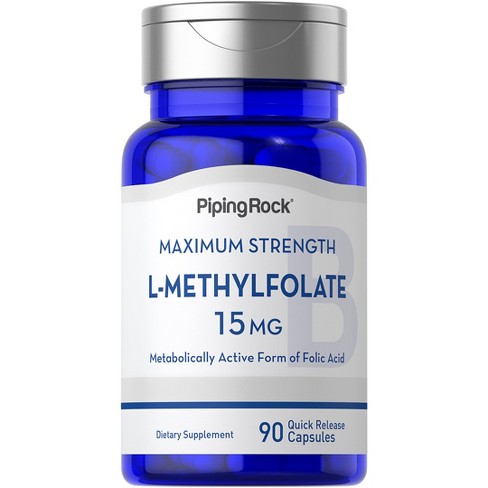 Piping Rock L-methylfolate 15 Mg | 90 Capsules : Target