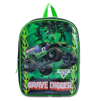 Monster Jam 15" Backpack with Padded Straps & Zip Compartment - Ideal ...