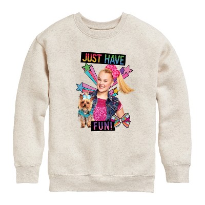 Boys' Jojo Siwa Just Have Fun! Graphic Long Sleeve Fleece Sweatshirt ...