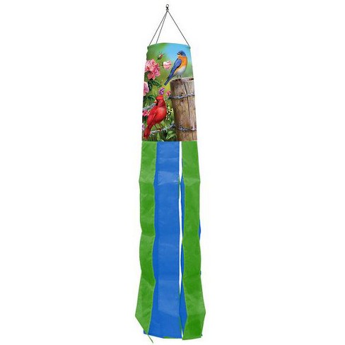 Briarwood Lane Spring Fence Post Birds Windsock Wind Twister 40x6 : Target