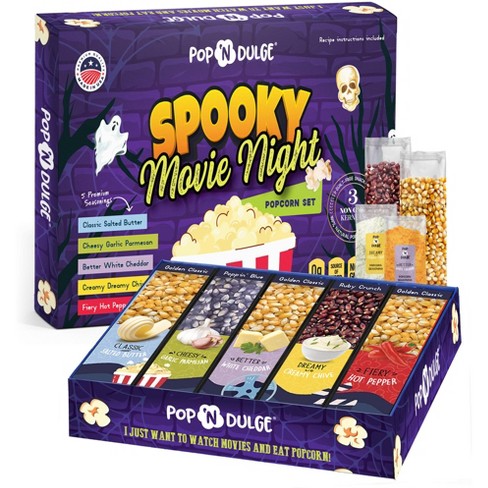 Halloween Spooky Movie Movie Night Popcorn Gift Set : Target