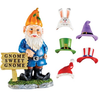 Transpac Resin 6 In. Multicolored Christmas Happy Holidays Gnome ...