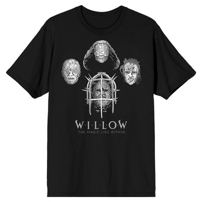 Willow Disney+ The Gales Art Crew Neck Short Sleeve Men's Black T-shirt ...