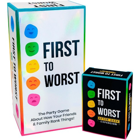 First To Worst Set - Base Game + After Dark Expansion - The Party Game ...