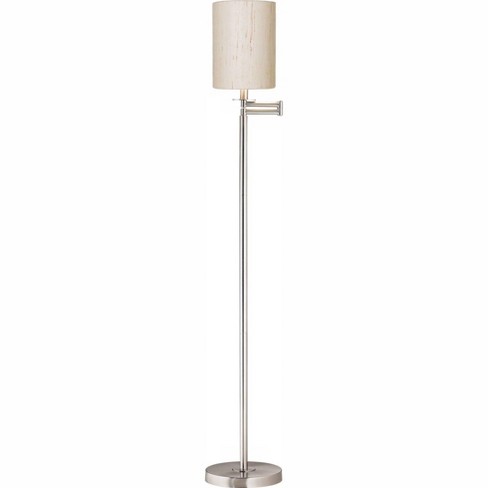 360 Lighting Modern Swing Arm Floor Lamp 60.5" Tall Brushed Nickel ...