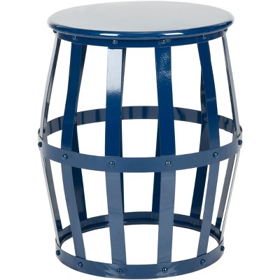 Mark & Day Muhr 18"h X 14"w X 14"d Indoor / Outdoor Navy Garden Stool ...