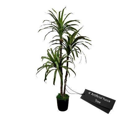 Cypress & Alabaster | Handmade 4' Artificial 3-tier Black Olive Tree In ...