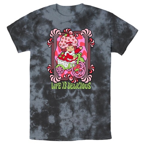 Men's Strawberry Shortcake Berry Cart T-shirt - Black/charcoal - Large ...