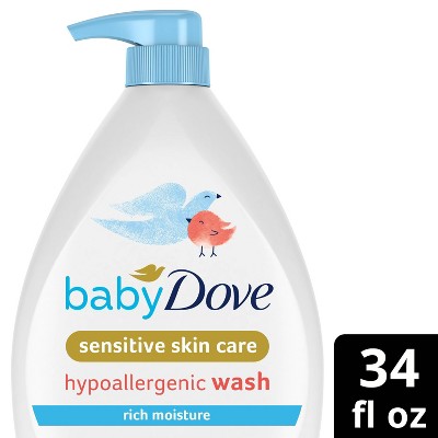 Baby Dove Rich Moisture Baby Wash & Shampoo, Hypoallergenic And Tear ...
