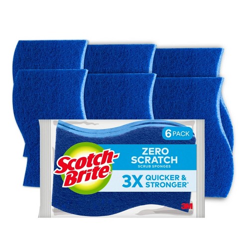 Scotch-brite Zero-scratch Scrub Sponges - 6ct : Target
