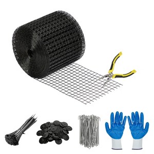 6in x 50ft Solar Panel Bird Guard Kit, PVC Coated Wire Mesh with 60 ...