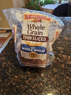 Pepperidge Farm Whole Grain Thin Sliced 100% While Wheat Bread - 22oz ...