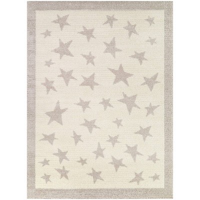 Balta Rugs 4'4"x6' Paula Geometric Kids' Rug Cream: Fade & Stain ...