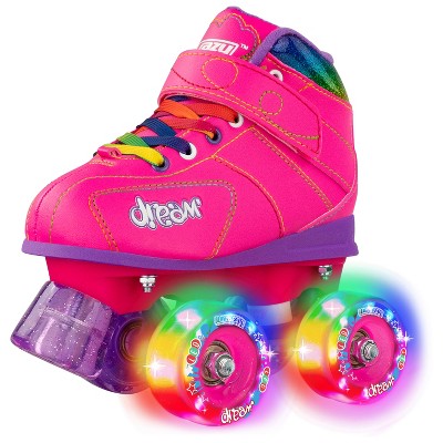 Crazy Skates Pink Dream Roller Skates For Girls With Led Light-Up ...