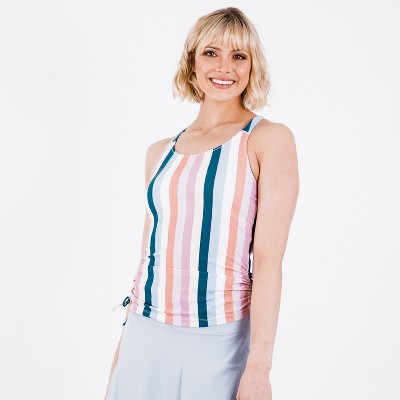 Maya Swim Top With Removable Cups - Multi Stripe - 1x : Target