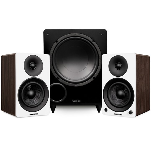 Fluance Ai41 Powered 5" Stereo Bookshelf Speakers (white), Db10 10 ...