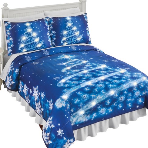 Collections Etc Lighted Snowflake Comforter : Target