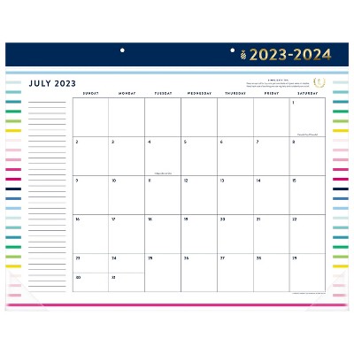 U Brands Undated 18-month Desktop Calendar 17"x12" Mottled Dye : Target