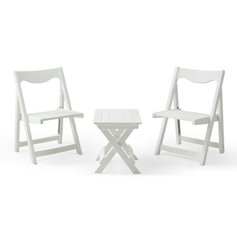 Hips Material Outdoor Bistro Set Foldable Small Table And Chair Set ...