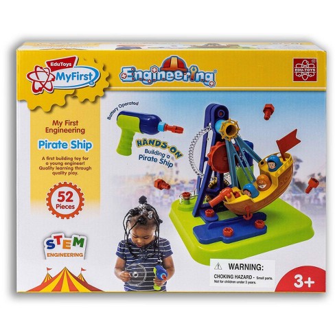 Elenco: Edu Toys My First Engineering Pirate Ship Stem Kit : Target