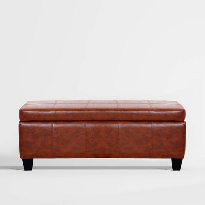 Westintrends Westintrends 42" Storage Ottoman Bench For Living Room ...