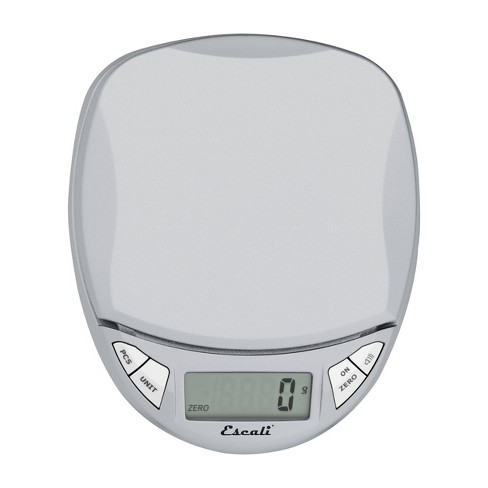 Escali Pico Digital Scale: Silver Kitchen Food Scale With Backlit ...
