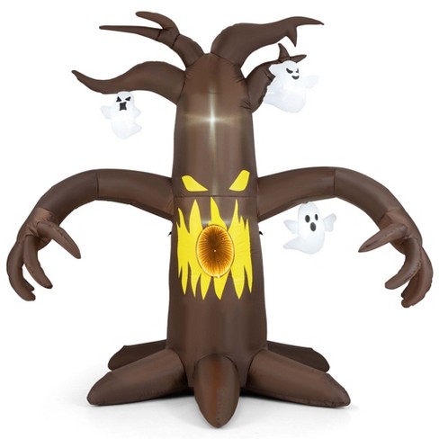 Costway 7.8 Ft Halloween Inflatables Scary Dead Tree Halloween ...