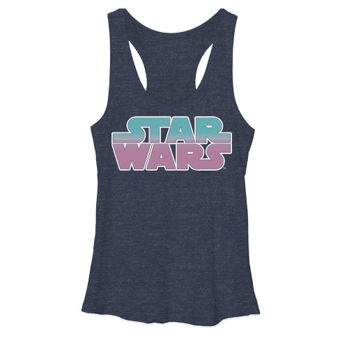 Women's Star Wars Logo Racerback Tank Top : Target