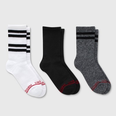 Hanes Boys' 12pk Cushioned Crew Socks : Target