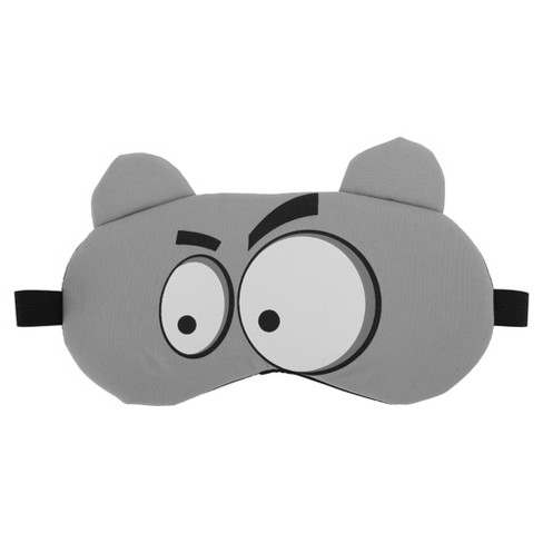 Unique Bargains Soft Cartoon Sleep Mask Big Eyes Gray 1 Pc : Target
