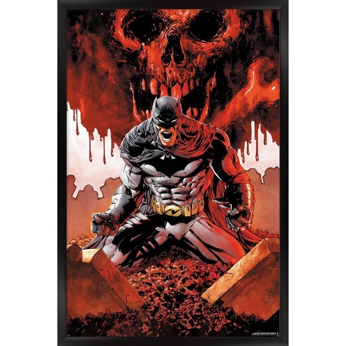 Trends International Dc Comics Batman - Batman With Bones Framed Wall ...