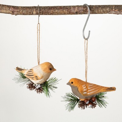 Gallerie Ii Robin Birds Ornament Set Of 3 : Target