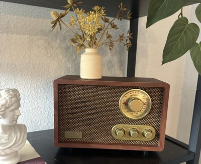 Portable Am/fm Bluetooth Radio Tonal Brown - Hearth & Hand™ With ...