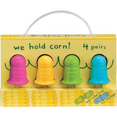 Talisman Designs Butter Baby Interlocking Stainless Steel Corn Picks, 8 ...