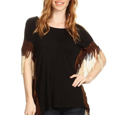 Women's Dip Dye Fringe Top - T-PARTY : Target
