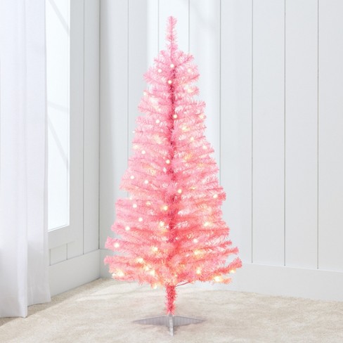 Best Choice Products 4ft Prelit Colored Christmas Tree, Artificial Tree ...