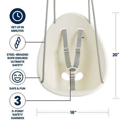 Flybar Swurfer Coconut Toddler Swing - Ivory : Target