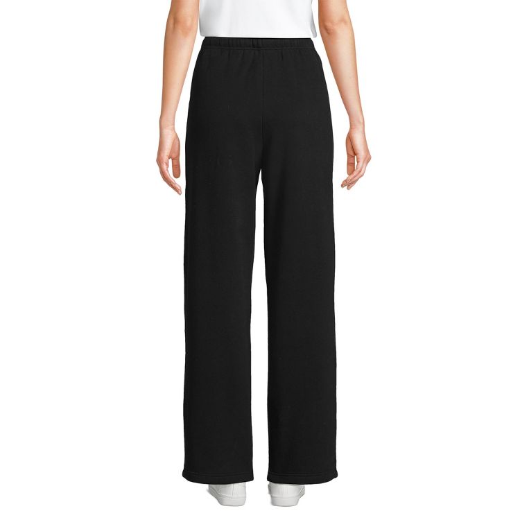 Lands' End Women's Tall Serious Sweats High Rise Relaxed Straight Leg ...