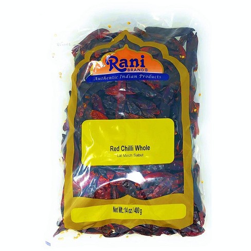 Chilli Whole Stemless (mirchi Whole) - 14oz (400g) - Rani Brand ...