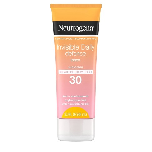 Neutrogena Invisible Daily Defense Sunscreen Lotion - Spf 30 - 3 Fl Oz ...