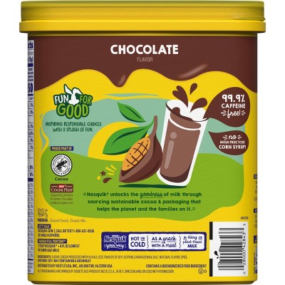 Nestle Nesquik Chocolate Flavor Powder - 20.1oz : Target