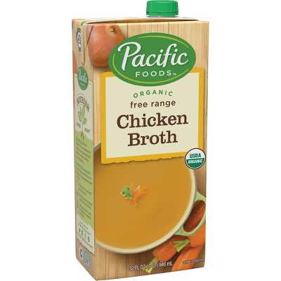 Pacific Foods Organic Gluten Free Free Range Chicken Broth - 32oz : Target