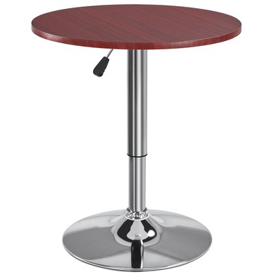 Yaheetech Adjustable Pub Round Table Counter Height Bistro Table W/ 360 ...