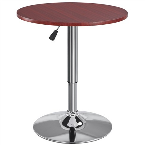 Yaheetech Adjustable Pub Round Table Counter Height Bistro Table W/ 360 ...