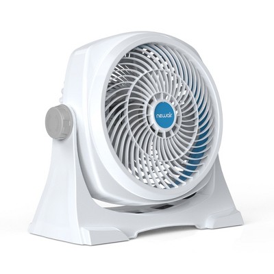 Impress 12 Inch Oscillating Wired Plug-in Table Fan In White : Target